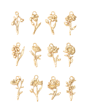 Birth Month Flower Charm Collection – Tenfold Collective