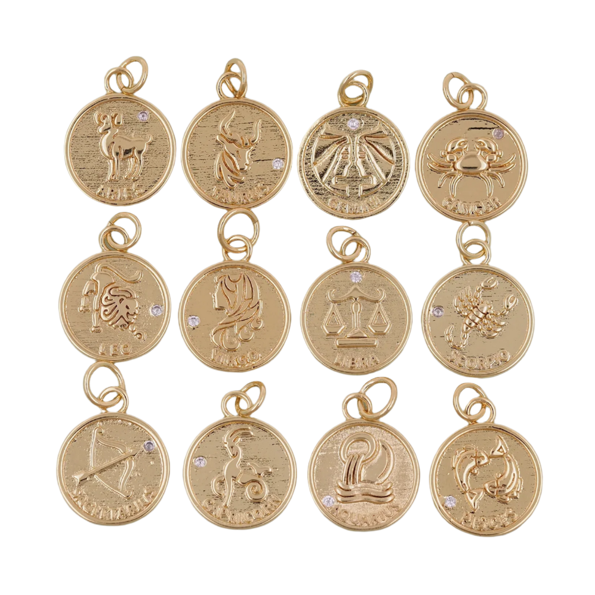 Gold Filled Zodiac Charms – Tenfold Collective