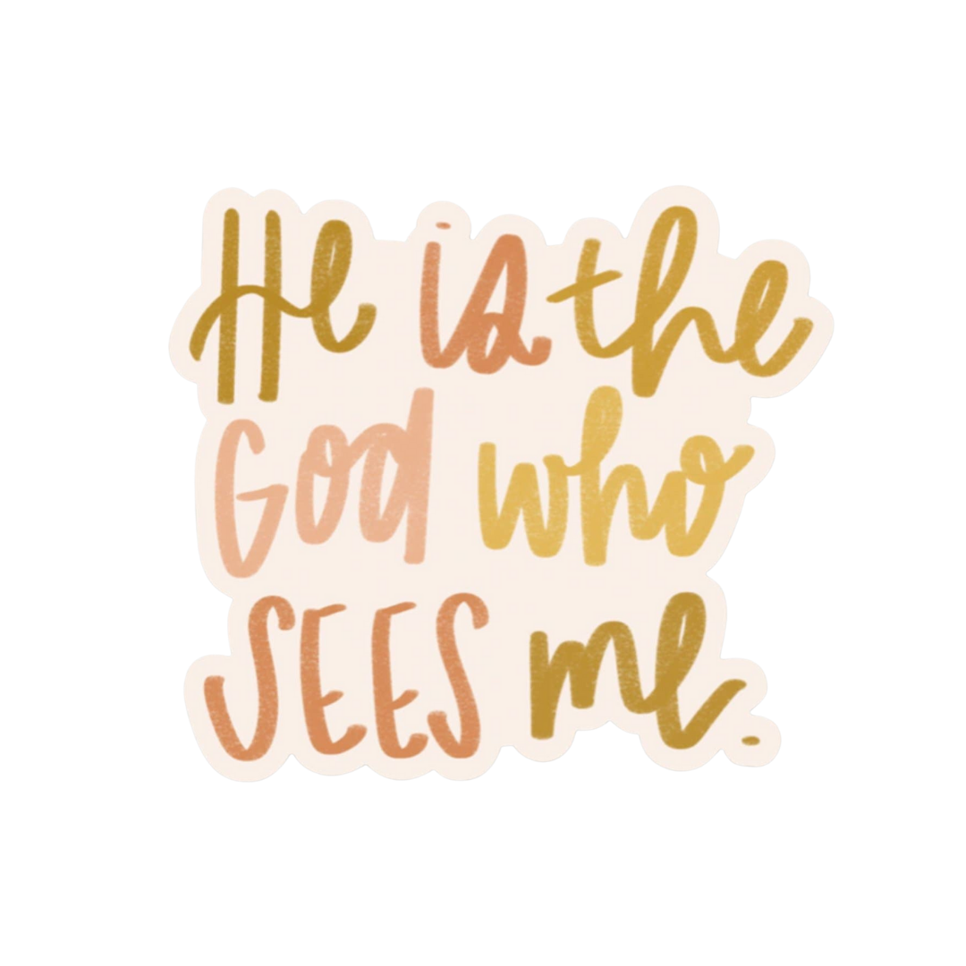God Who Sees Me Sticker – Tenfold Collective
